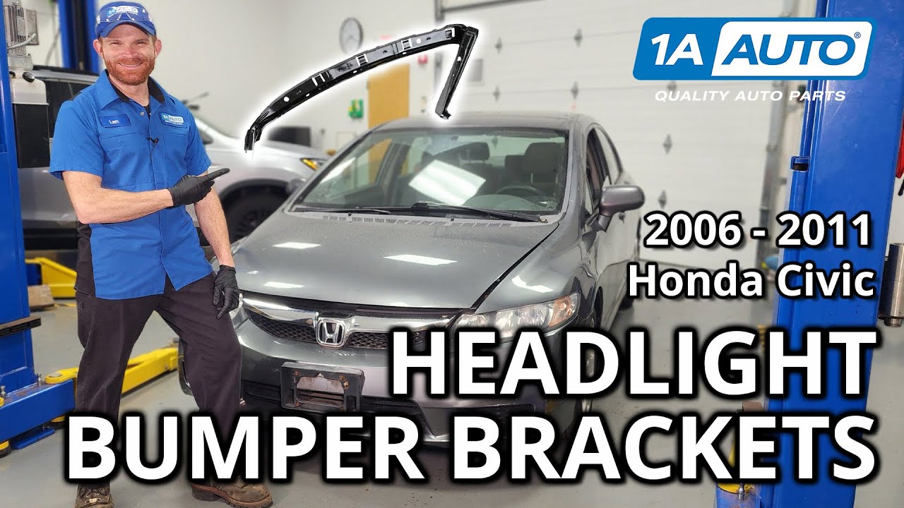 How To Replace Headlight Bumper Brackets 2006 2011 Honda Civic 1a Auto