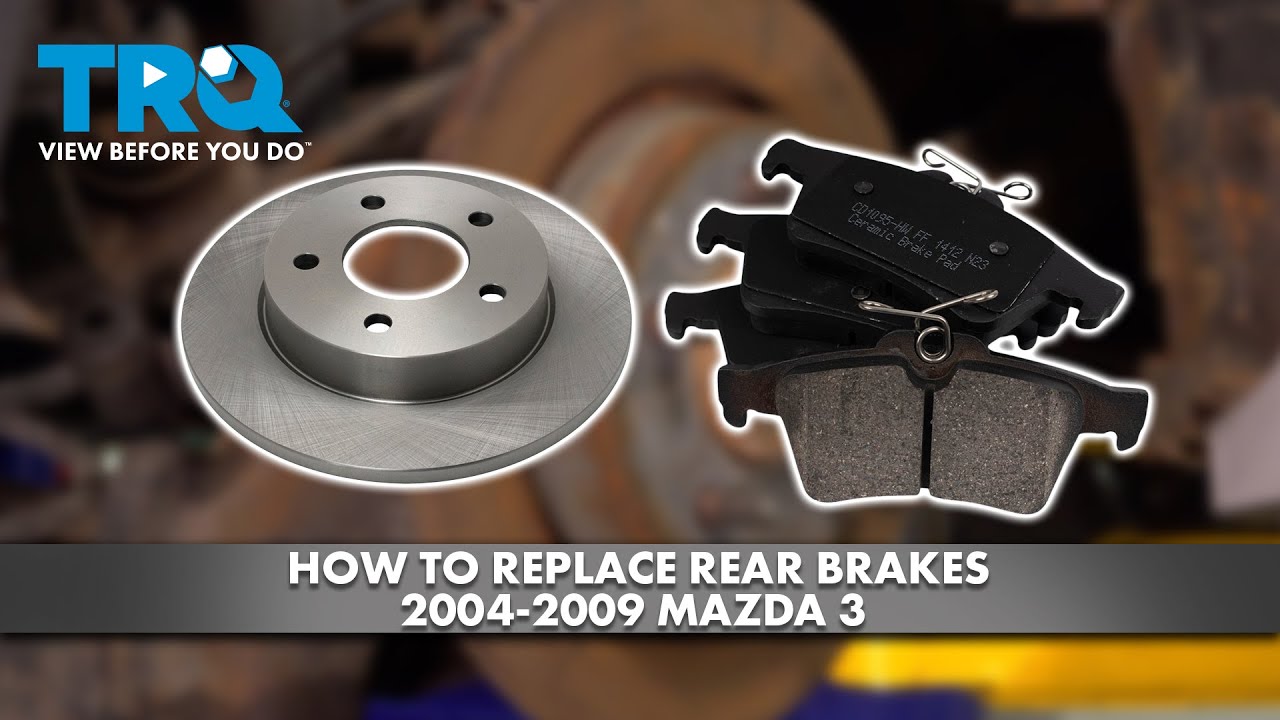 How to Replace Rear Brakes 2004-2009 Mazda 3 | 1A Auto