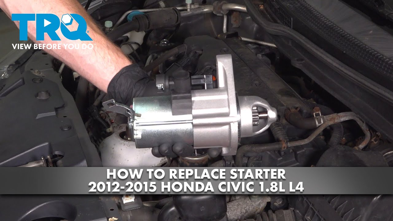 How to Replace Starter 2012-2015 Honda Civic 18L L4 | 1A Auto