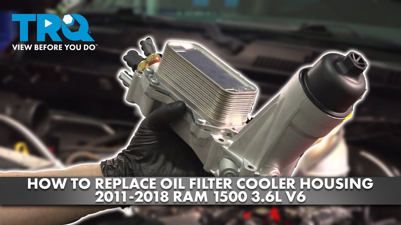 How to Replace Oil Filter Cooler Housing 2011-2018 Ram 1500 36L V6 | 1A ...