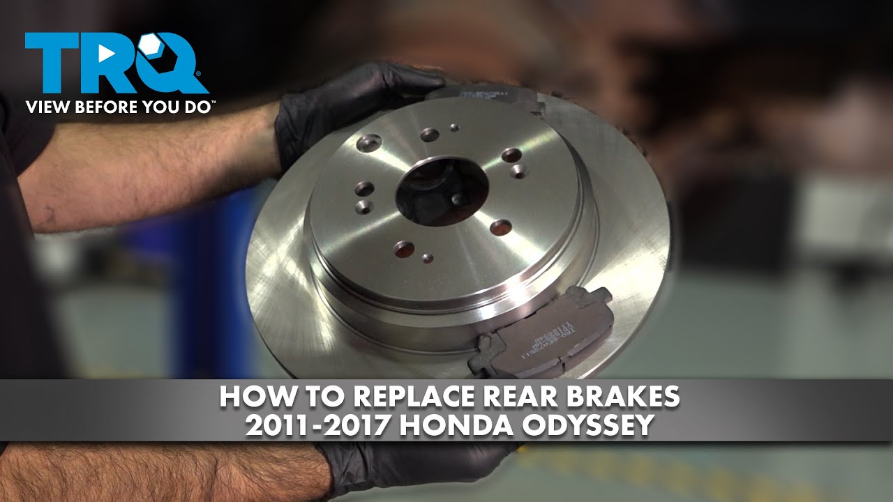 How To Replace Rear Brakes 2011 2017 Honda Odyssey 1a Auto