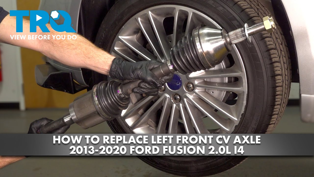 How to Replace Left Front CV Axle 2013-2020 Ford fusion 20L I4 | 1A Auto
