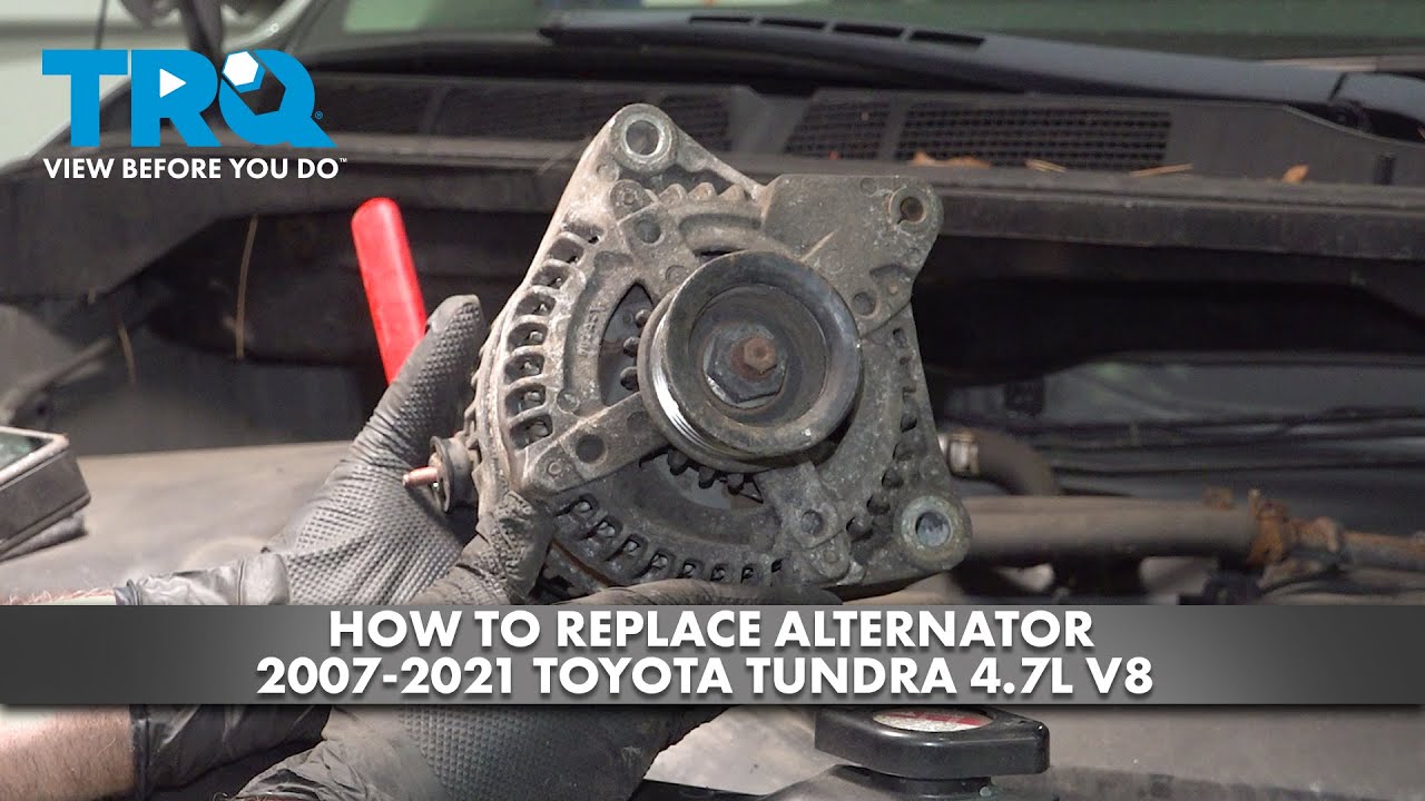 How to Replace Alternator 2007-2021 Toyota Tundra 47L V8 | 1A Auto