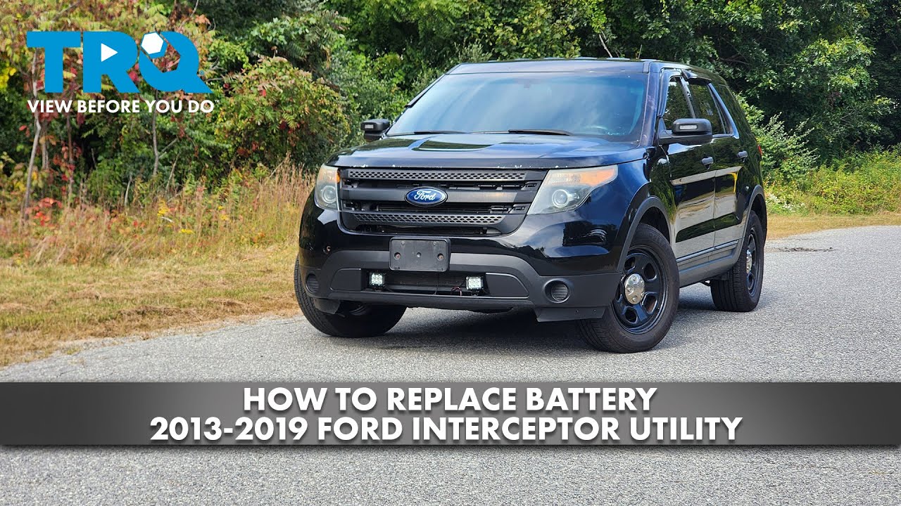 How to Replace Battery 2013-2019 Ford Interceptor Utility | 1A Auto