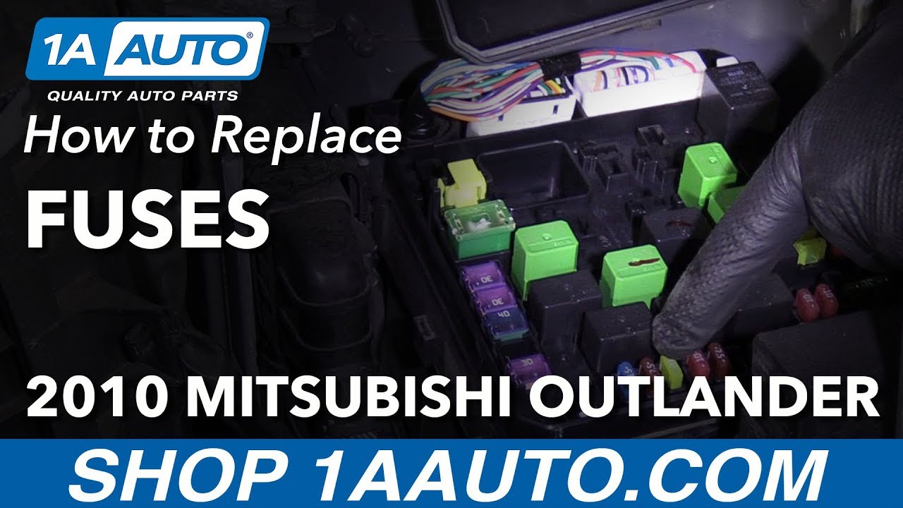 How to Replace Fuses 2007-13 Mitsubishi Outlander | 1A Auto