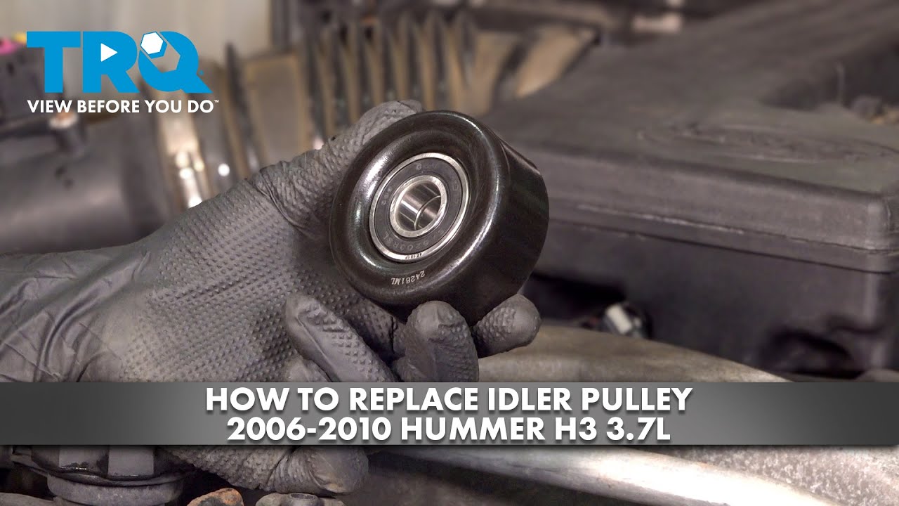 How to Replace Idler Pulley 2006-2010 Hummer H3 37L | 1A Auto