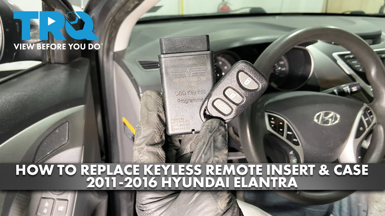 How to Replace Keyless Remote Insert Case 2011-2016 Hyundai Elantra ...