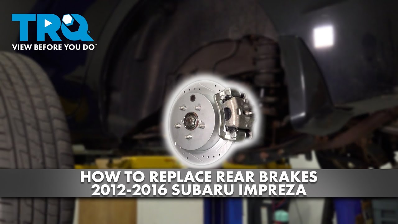 How to Replace Rear Brakes 2012-2016 Subaru Impreza | 1A Auto