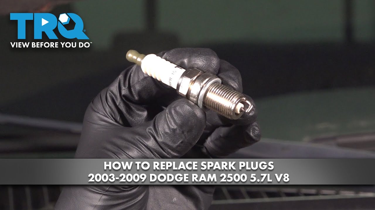How to Replace Spark Plugs 2003-2009 Dodge Ram 2500 57L V8 | 1A Auto