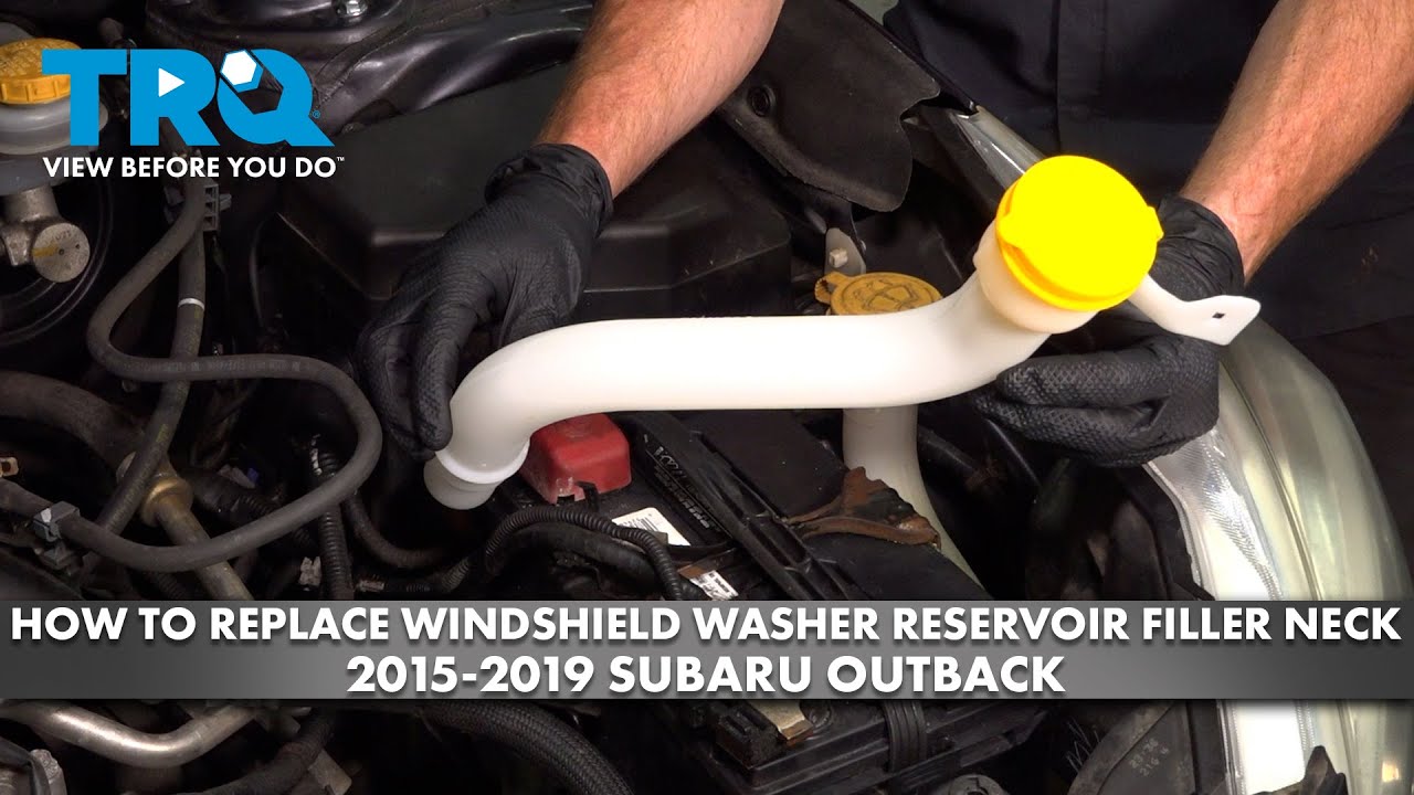 How to Replace Windshield Washer Reservoir Filler Neck 2015-2019 Subaru ...