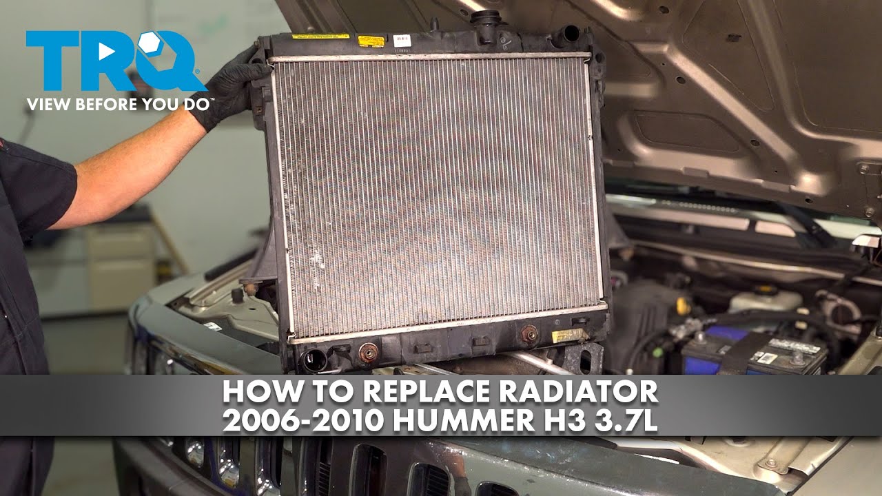 How to Replace Radiator 2006-2010 Hummer H3 37L | 1A Auto