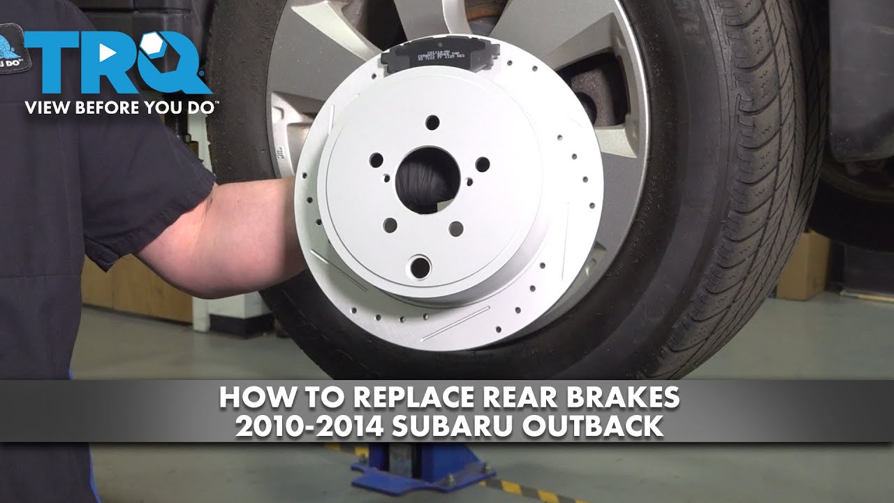 How to Replace Rear Brakes 2010-2014 Subaru Outback | 1A Auto