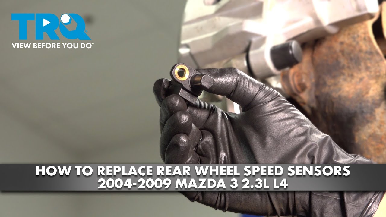 How to Replace Rear Wheel Speed Sensors 2004-2009 Mazda 3 23L L4 | 1A Auto