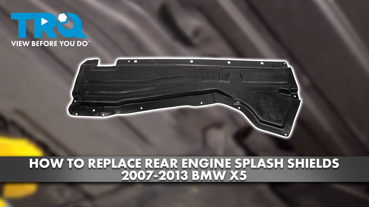 How to Replace Rear Engine Splash Shields 2007-2013 BMW X5 | 1A Auto