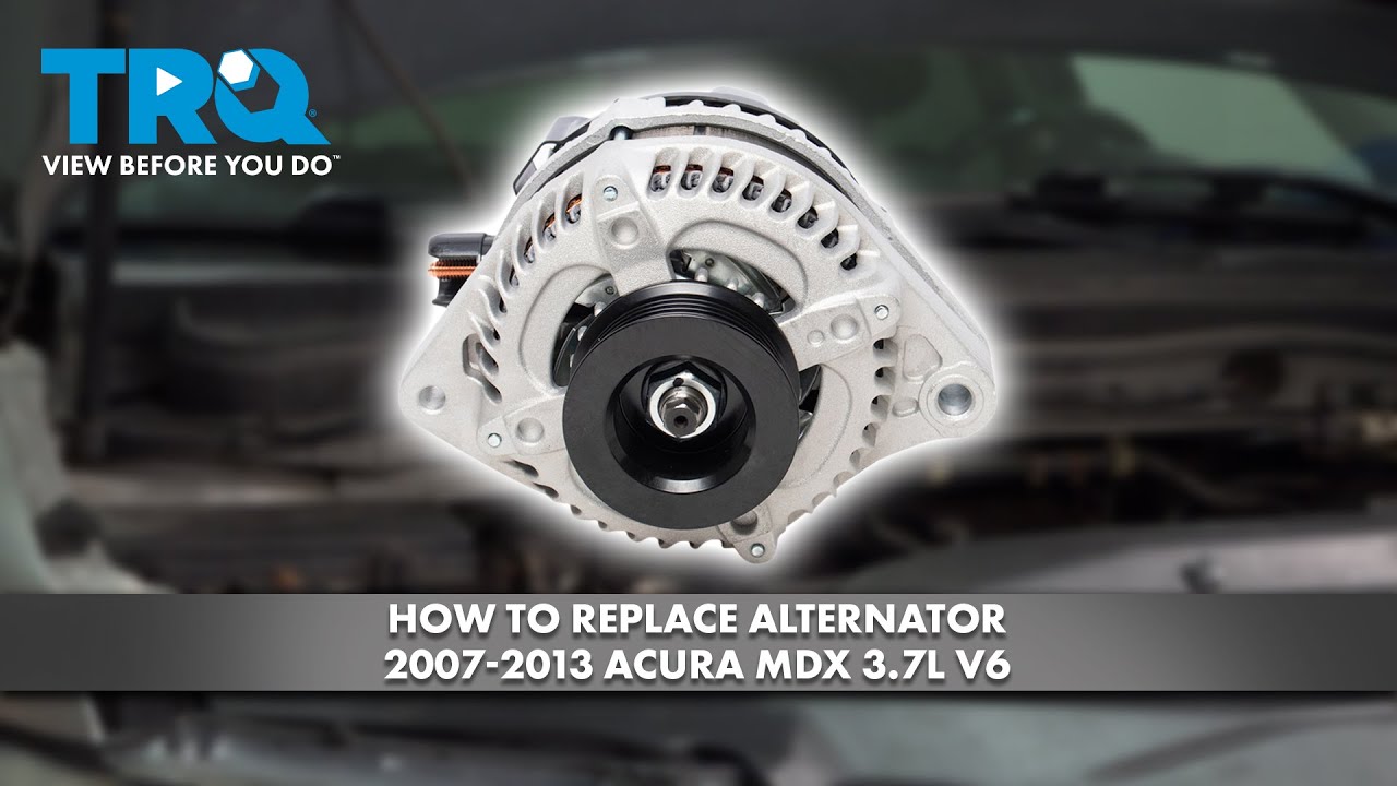 How to Replace Alternator 2007-2013 Acura MDX 37L V6 | 1A Auto