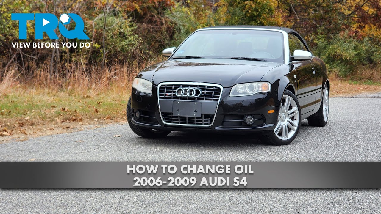 How to Change Oil 2006-2009 Audi S4 | 1A Auto