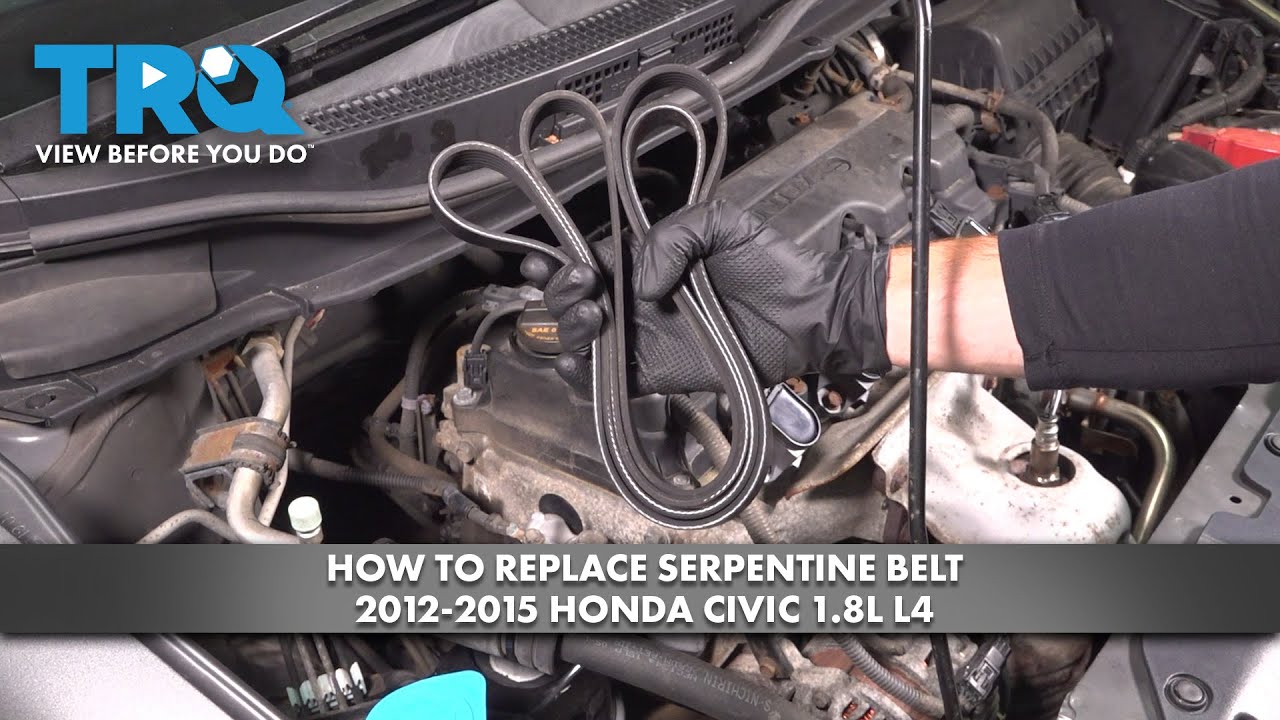 How to Replace Serpentine Belt Kit 2012-2015 Honda Civic 18L I4 | 1A Auto