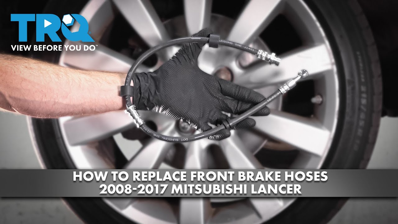 How to Replace Front Brake Hoses 2008-2017 Mitsubishi Lancer | 1A Auto