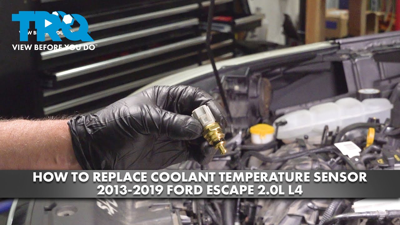 How to Replace Coolant Temperature Sensor 2013-2019 Ford Escape 20L L4 ...