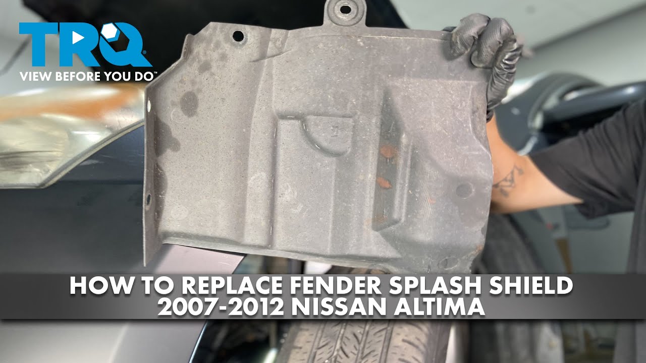 How To Replace Fender Splash Shields 2007 2012 Nissan Altima 1a Auto