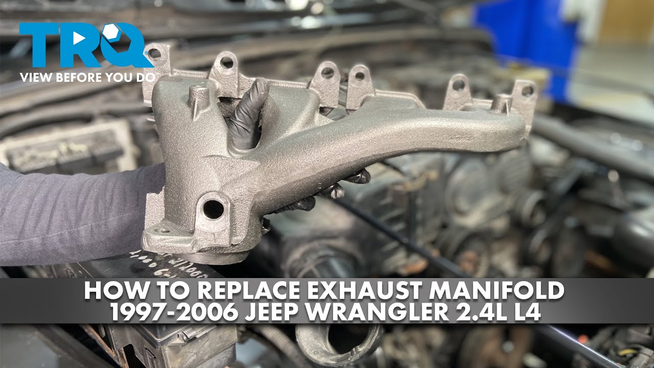 How To Replace Exhaust Manifold 1997 2006 Jeep Wrangler 24l L4 1a Auto