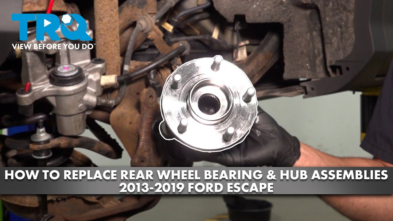 How to Replace Rear Wheel Bearing Hub Assemblies 2013-2019 Ford Escape ...