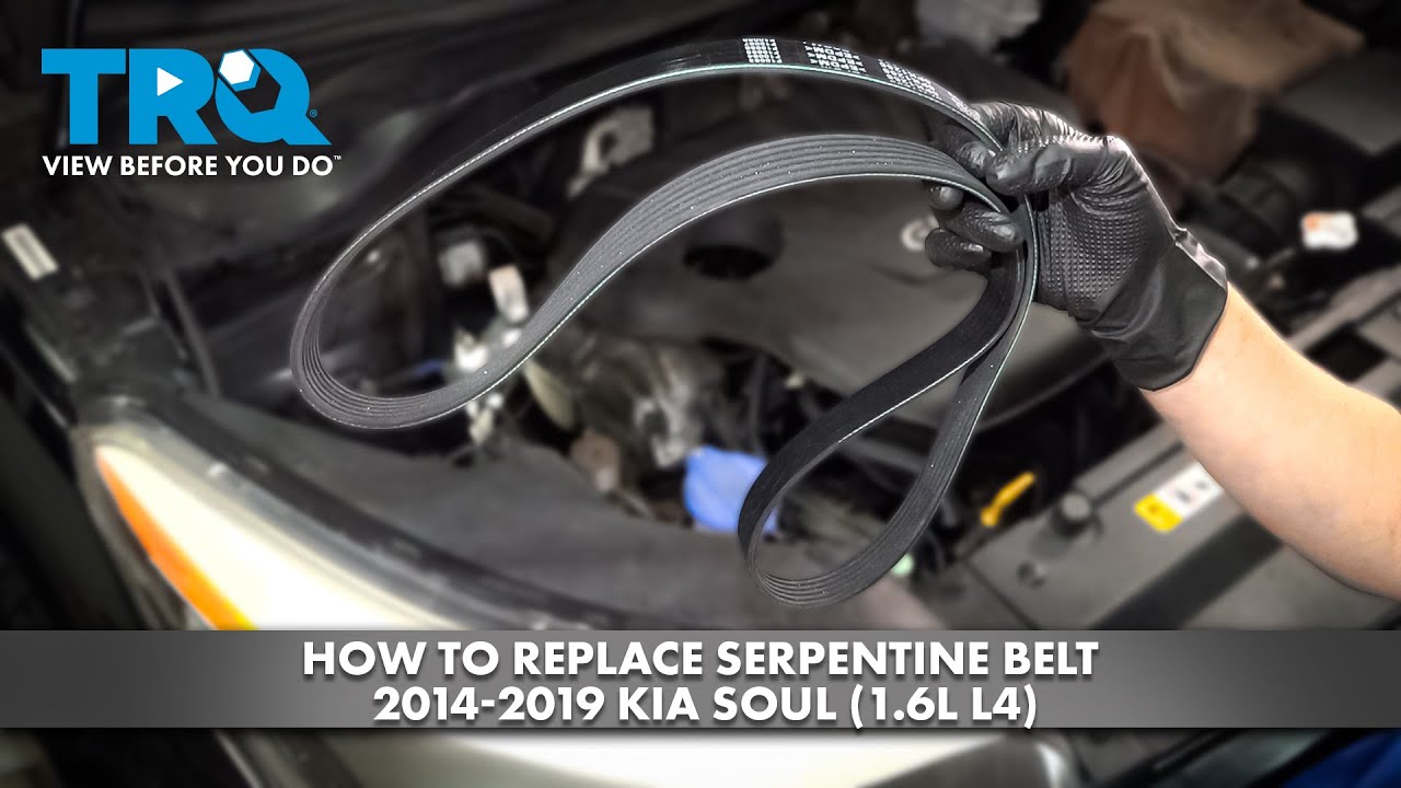 How to Replace Serpentine Belt 2014-2019 Kia Soul 16L L4 | 1A Auto