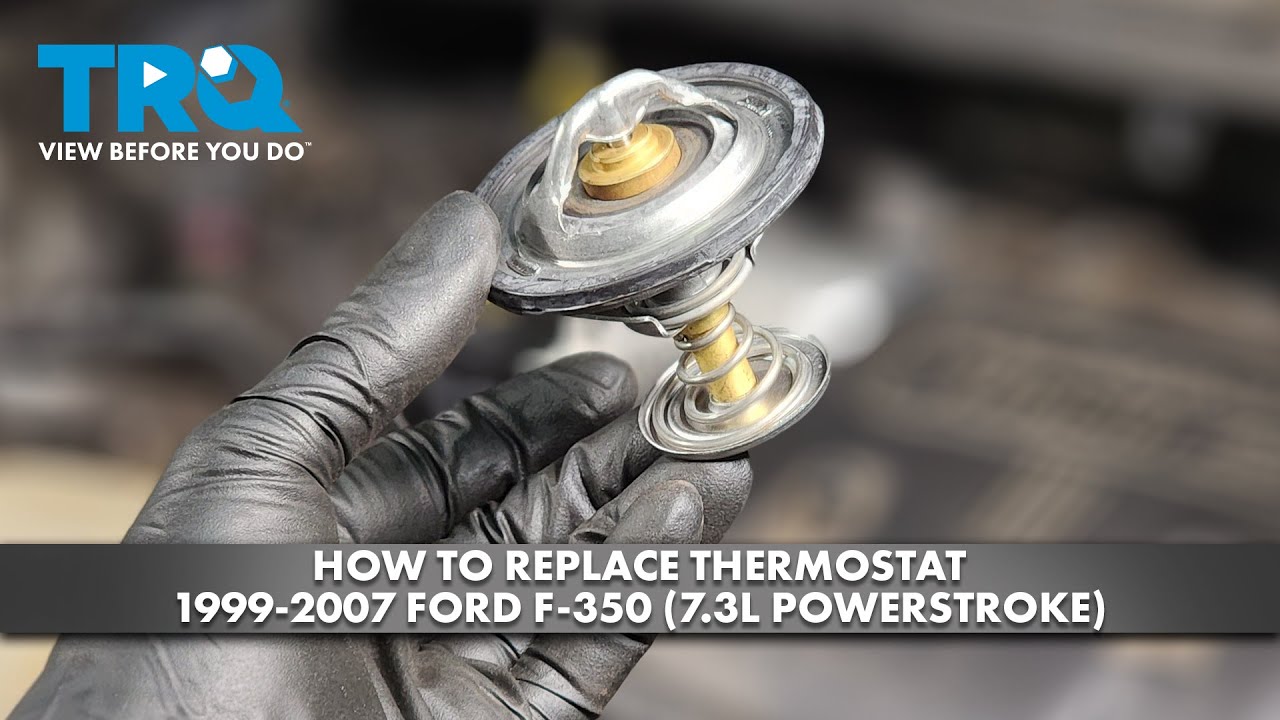 How To Replace Thermostat 1999 2007 Ford F 350 73l Powerstroke 1a Auto