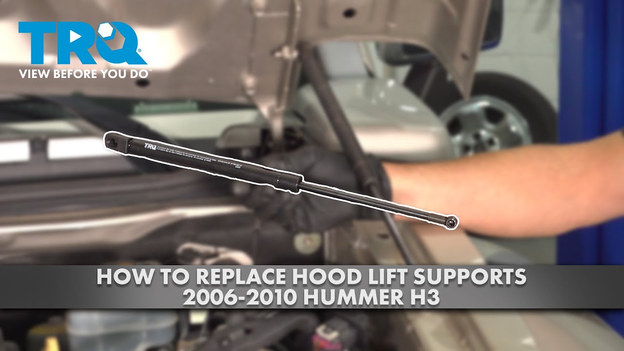 How to Replace Hood Lift Supports 2006-2010 Hummer H3 | 1A Auto