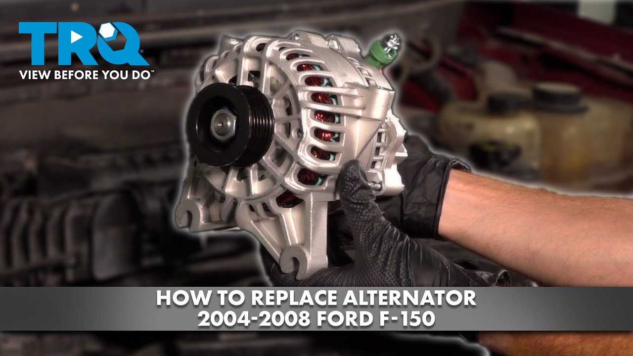 How to Replace Alternator 2004-2008 Ford F-150 54L V8 | 1A Auto