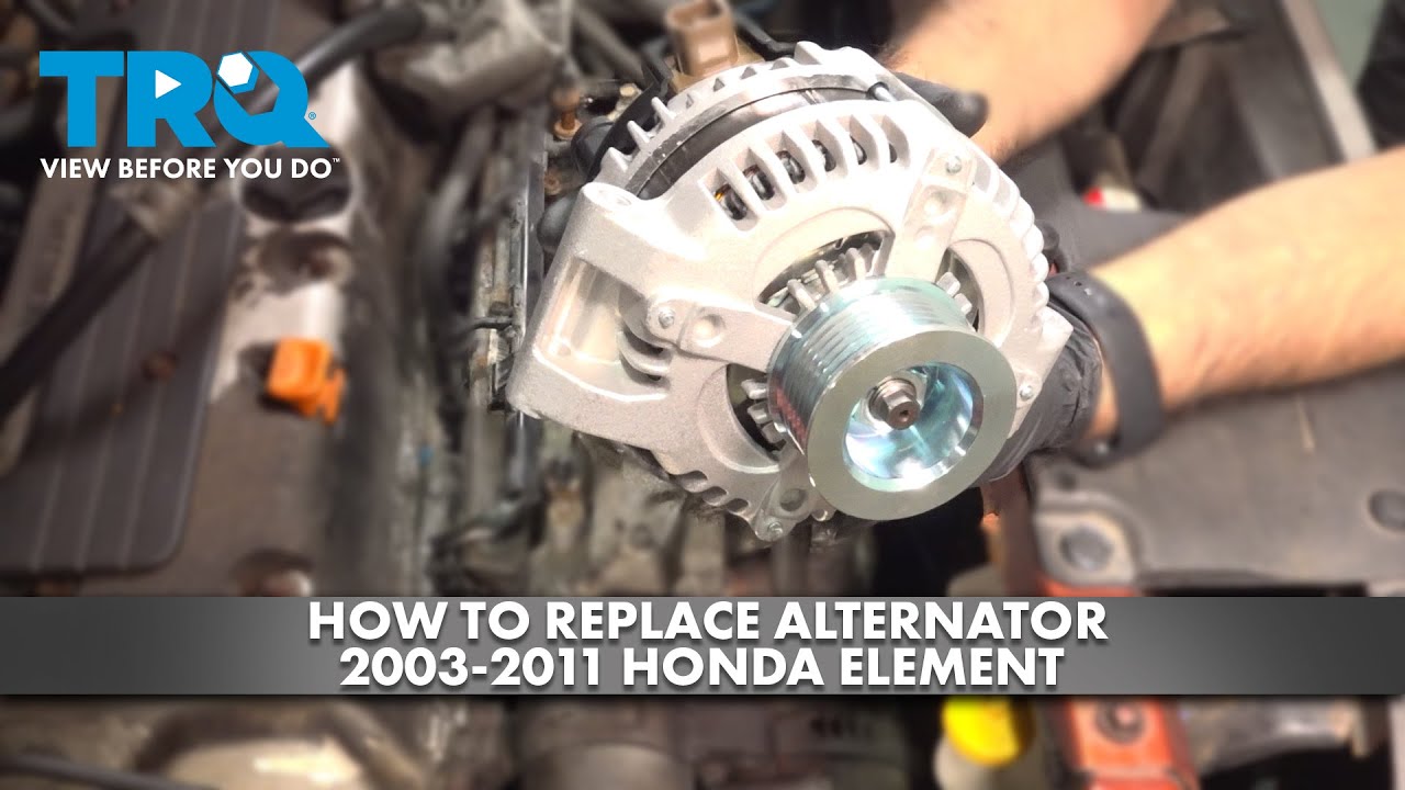 How To Replace Alternator 2003 2011 Honda Element 1a Auto