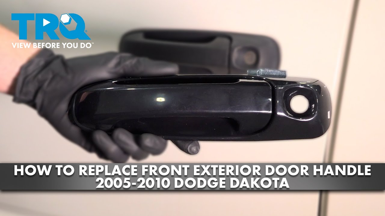 How to Replace Front Exterior Door Handle 2005-2010 Dodge Dakota | 1A Auto
