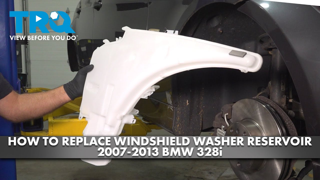 How to Replace Windshield Washer Reservoir 2007-2013 BMW 328i | 1A Auto