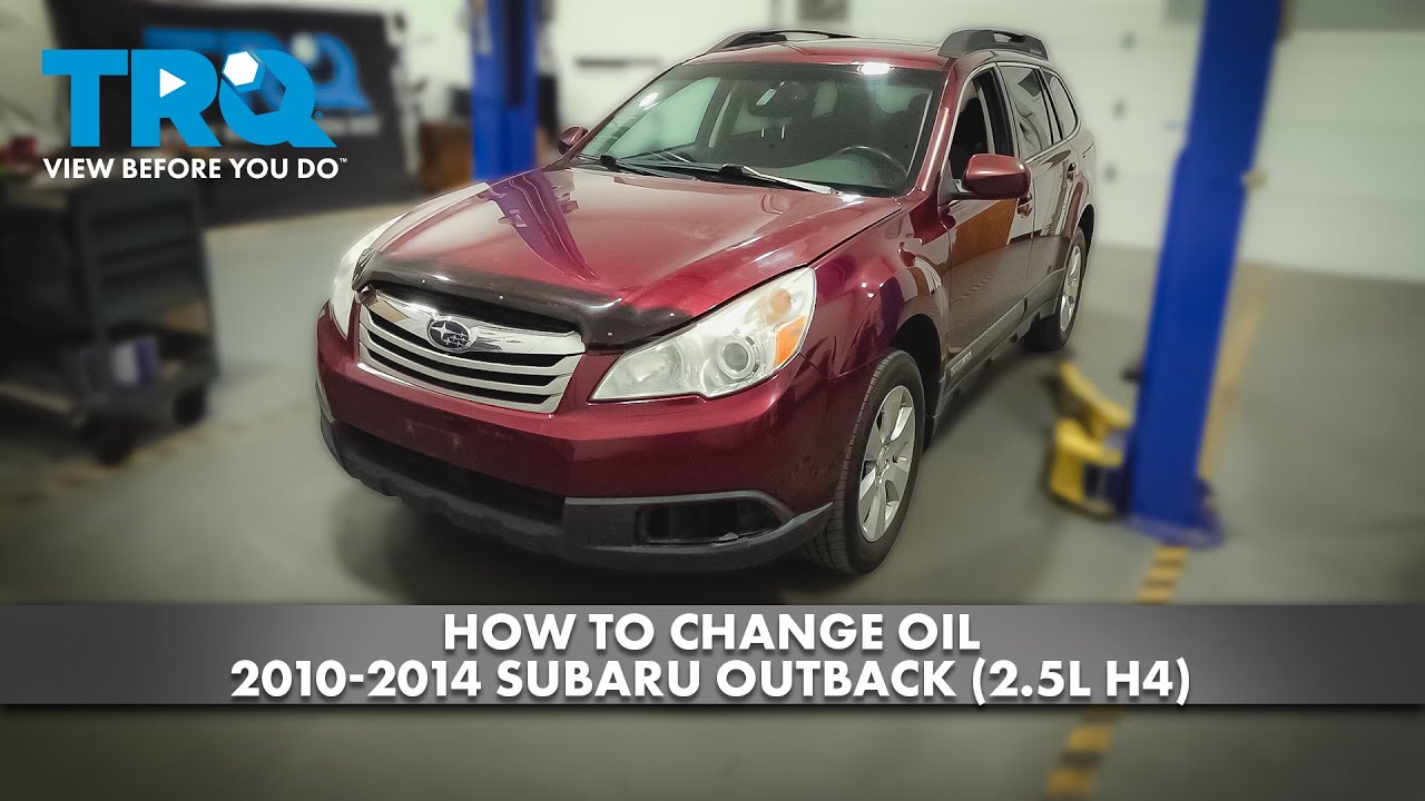 How to Change Oil 2010-2014 Subaru Outback 25L H4 | 1A Auto